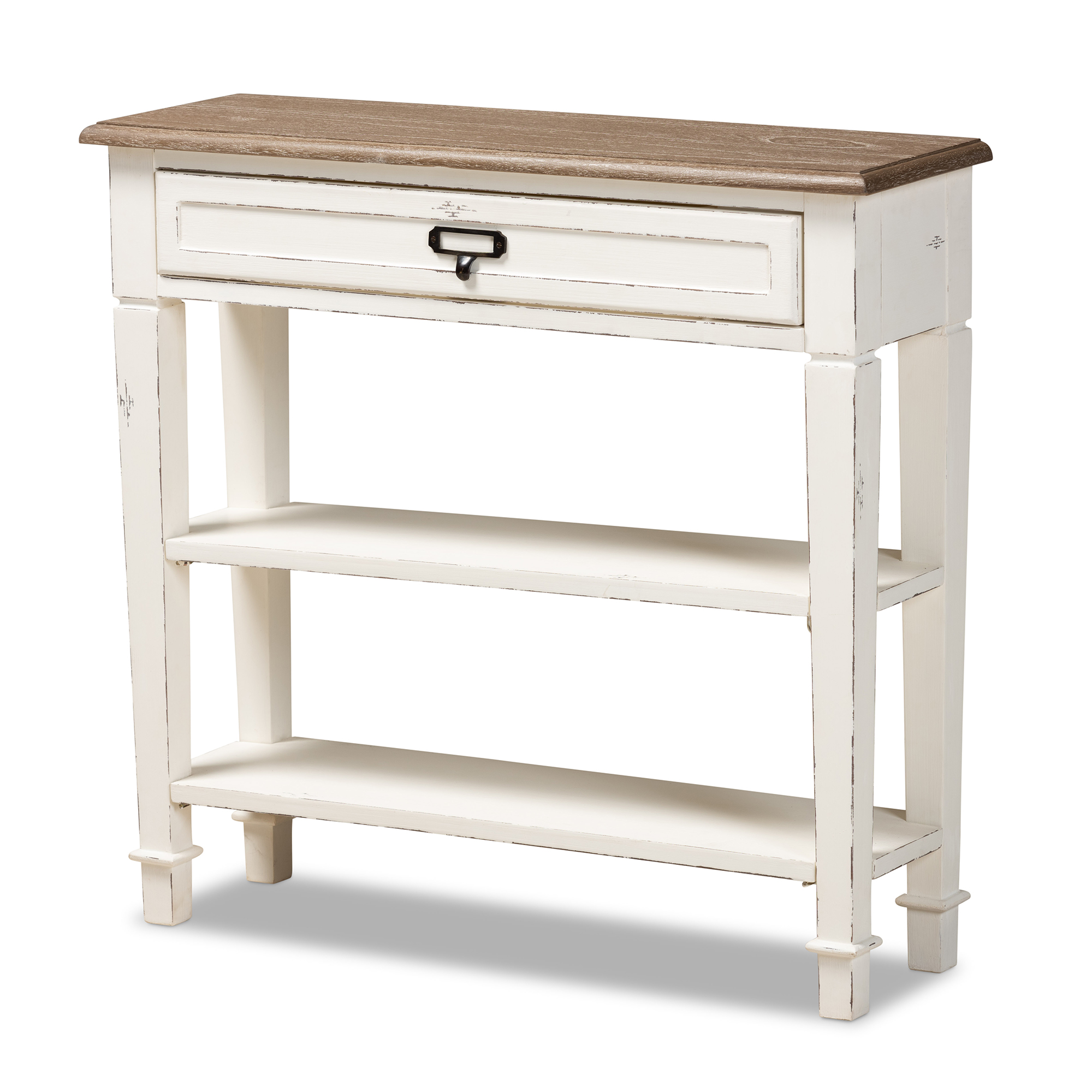 Baxton StudioDauphine Traditional French Accent Console Table-1 Drawer ...